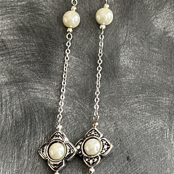 Brighton | Jewelry | Brighton Pearl Silver Necklase | Poshmark